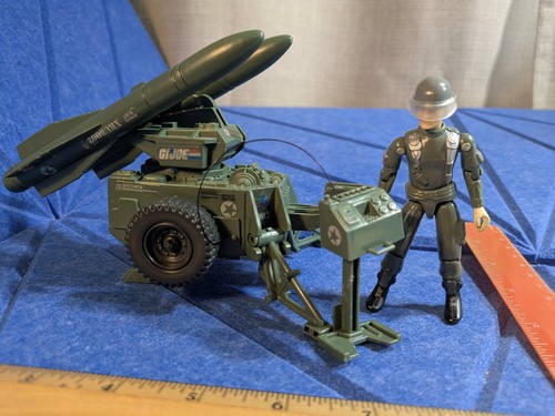 1982 GI Joe MMS Mobile Missile System & Operator Hawk Straight Arm ARAH ...