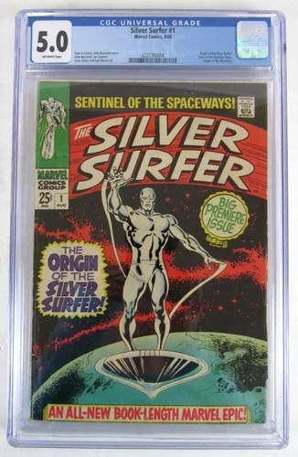 Silver Surfer # 1 1968 Key First Title/Silver Age Stan Lee CGC 5.0 | eBay