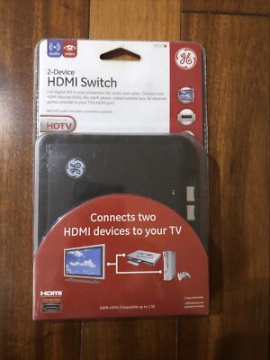 General Electric GE 73517 2-Device HDMI 2 Device Switch New 2 In x 1 ...
