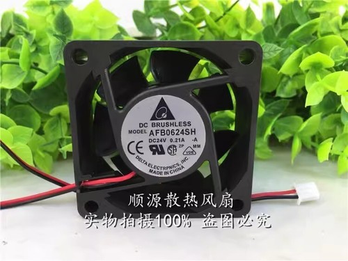 Delta AFB0624SH DC24V 0.21A 60*60*25MM 2-Wire Inverter Cooling Fan | eBay