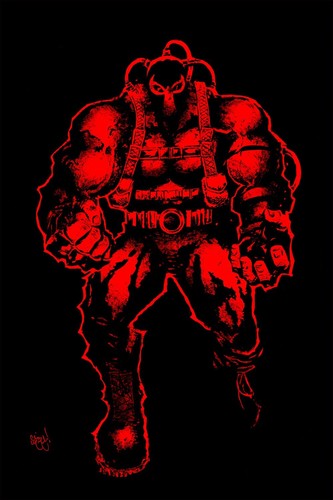 BANE RED 11X17 PRINT SIGNED BY CHRIS MCJUNKIN DC COMICS | eBay