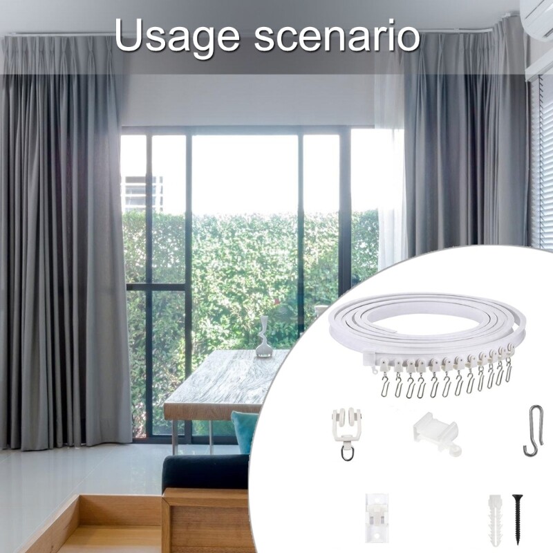 Bay Window Ceiling Curtain Track