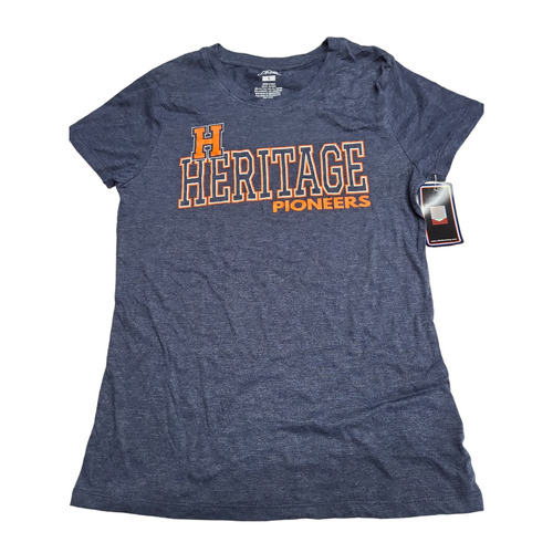 Heritage Pioneers Crew Neck Short Sleeve Graphic T-Shirt Size S Navy ...
