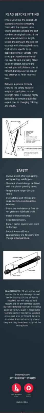 Boot Gas Struts for Holden Commodore VE Sedan 6.0 i V8 2006-2013 | eBay