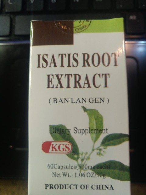Isatis Root Extract (ban LAN Gen) MAXIMUM Strength 500mg X 60 Capsules ...