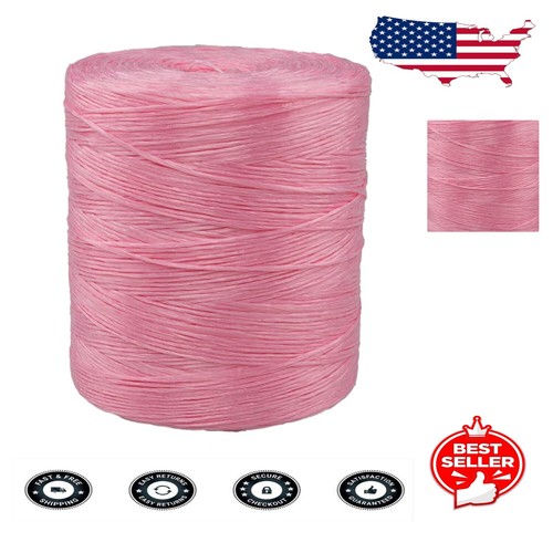 Durable 5,500 Feet Pink Polypropylene Twine - Multi-Purpose Gardening ...