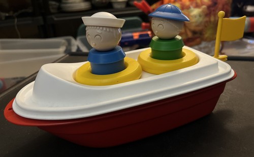 Tupperware Tupper Canoe Toy Boat w/ Figures Tuppertoys 1985 Vintage ...