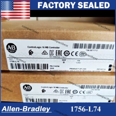 New Sealed 1756-L74 Series B 16MB Controllers ControlLogix 5574 ...
