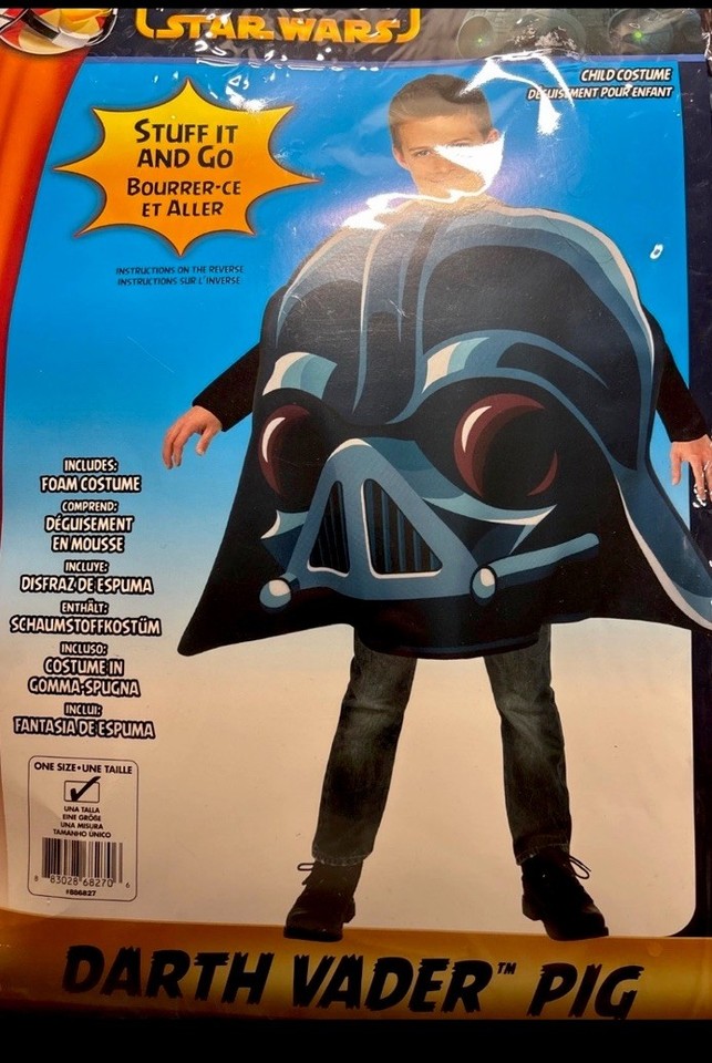 4. Angry Birds Star Wars Darth Vader Pig Costume (One Size Child) | eBay
