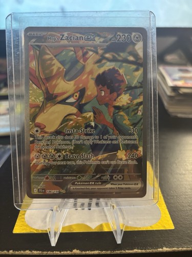 Pokemon TCG - Hop's Zacian ex - 186/159 Journey Together - SIR Alt Art ...