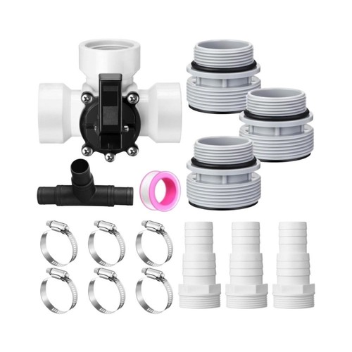 3 Way Pool Diverter Valve Slide Kit Plastic Body for 1/4 in 1/2 in ...