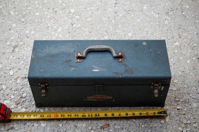 1950's Craftsman 6500 Mechanic W/ TRAY XL FISHING Tool Box Case Chest ...