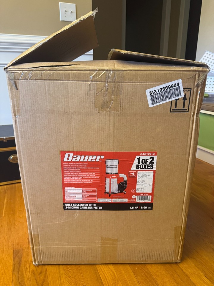 Bauer Dust Collection Canister Filter 2 Micron for Dust Collector ...