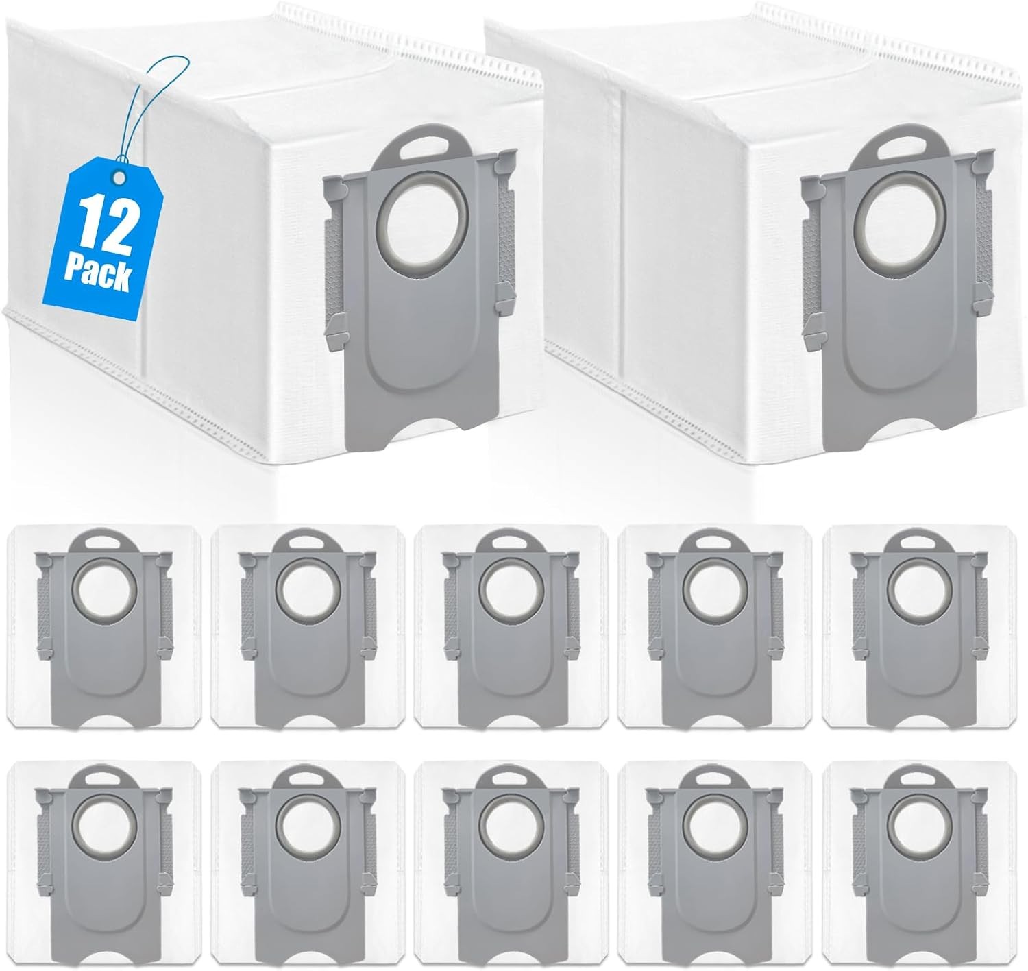 12 Pack Dust Bags for Roborock QV 35A Qrevo S5V Qrevo S Q Revo Saros10 ...