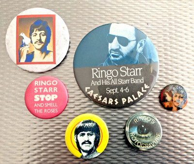 RINGO STARR PROMO PINS / BAGES COLLECTION RARE THE BEATLES | eBay Australia