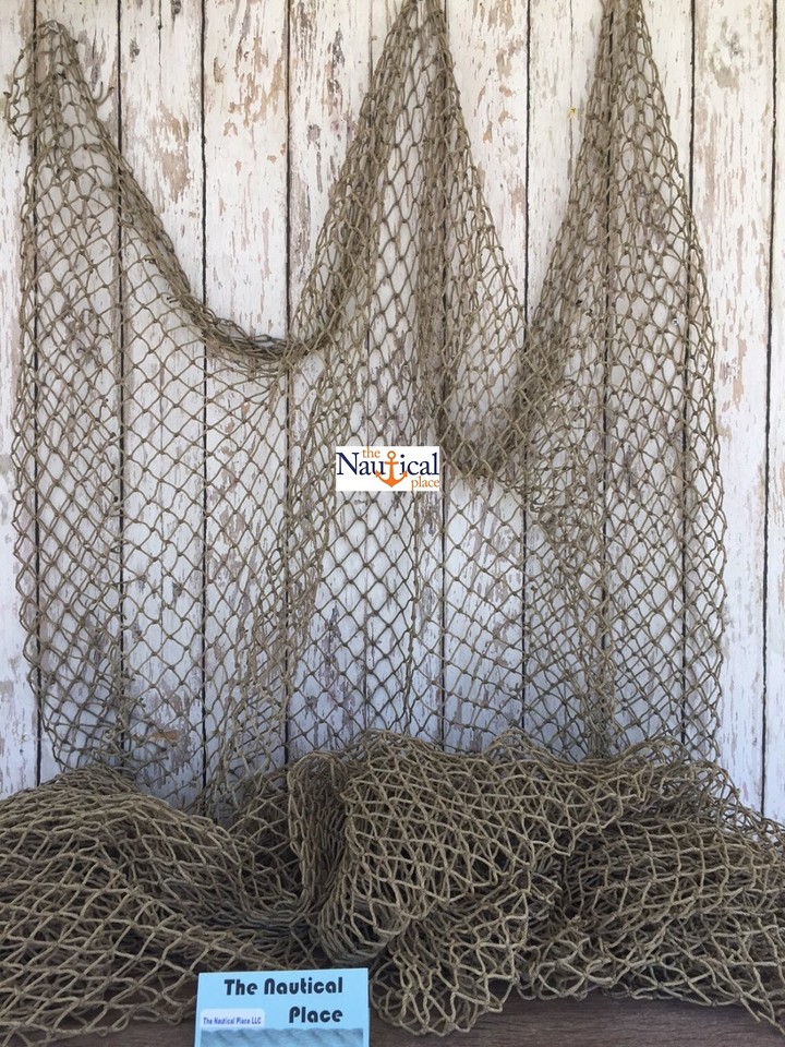 Authentic Fishing Net, Old Vintage Netting, Decorative Used Fish Net ...