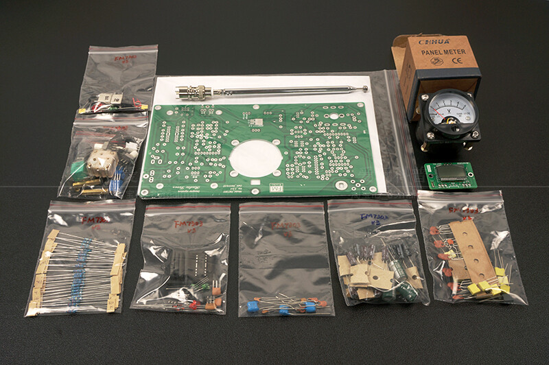 88~108MHz Digital FM Module Stereo Radio Receiver Circuit Board DIY Kit ...