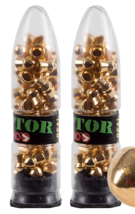 GAMO 100 Count PBA RAPTOR Premium 18K GOLD PLATED 4.5mm .177 Caliber ...