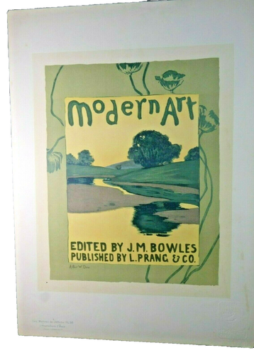.Pl 36 LES MAITRES DE L'AFFICHE Modern Art,Lithographie by A.W. Dow ...