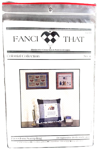 Needlecraft Pattern 1987 Fanci That Cross Stitch Designs FREEDOM ...