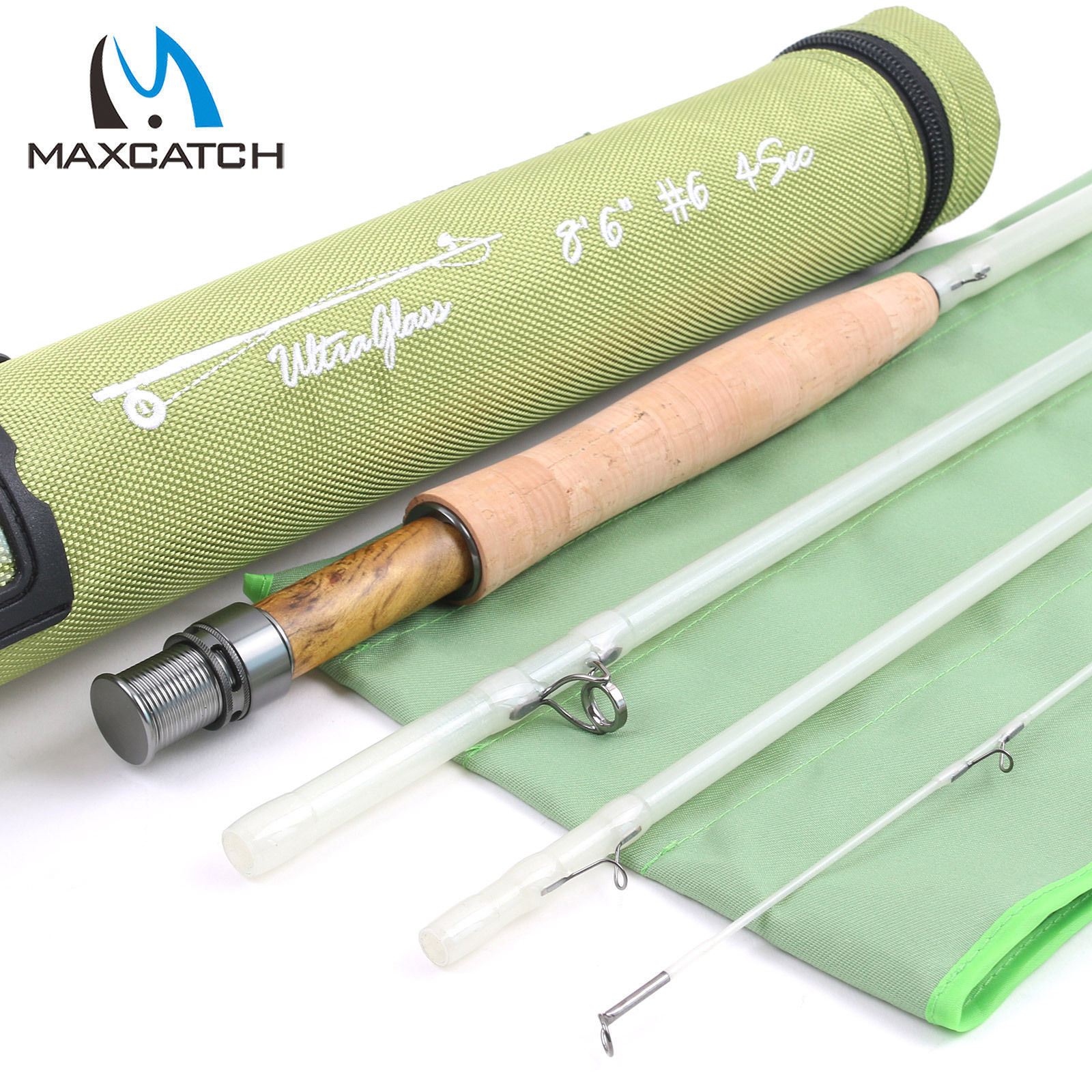 Maxcatch 3-8WT Fiberglass Fly Fishing Rod in Blue,Orange,or Transparent ...
