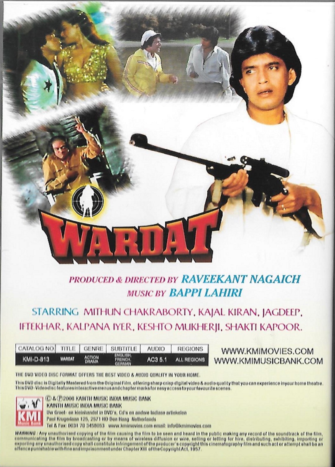 Wardat Parfümöl - Neu KMI Bollywood DVD -mithun Chakraborty, Kajal ...