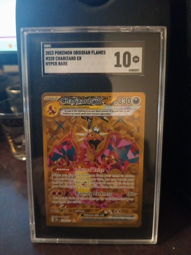 Pokemon TCG Charizard ex 228/197 Graded Gold SGC 10 | eBay