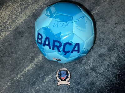 Ronaldinho Signed Official FC Barcelona Soccer Ball Legend Brazil ...