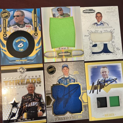 Mark Martin Race Used Autographed Lot Press Pass | eBay