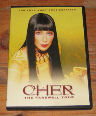 CHER: THE FAREWELL TOUR DVD - RARE OFFICIAL EMMY COLLECTIBLE, 2003 ...