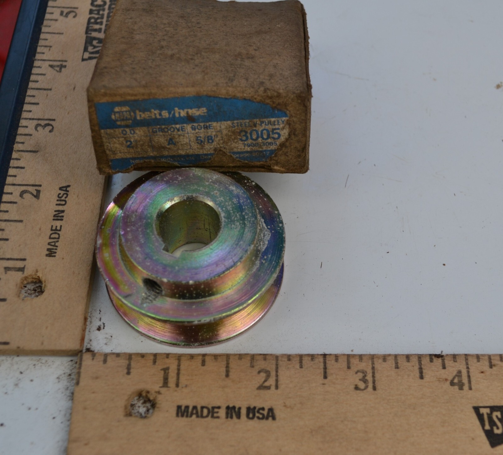 Napa Steel Pulley, 2" OD, A Groove, 5/8" Bore | eBay