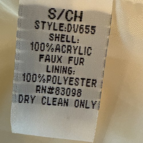 Ci Sono by Cavalini faux Snow Leopard fur vest sz S | eBay