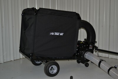 Trac Vac 477 Lawn Mower Bagger Vacuum Pull Behind 7 hp Leaf Folding ...