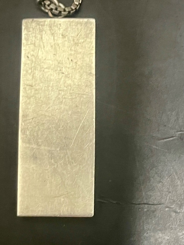 Silver Ingot on Chain - Hallmarked London 1977 Queens Silver Jubilee ...