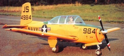 Beechcraft T-34 Mentor 99" Wingspan RC Model Airplane Printed Plans ...