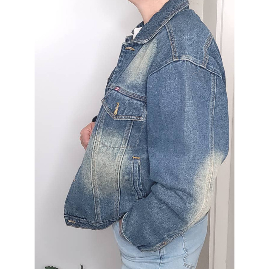 Vintage Mustang Denim Jacket Blue Denim Blazer Long S… - Gem