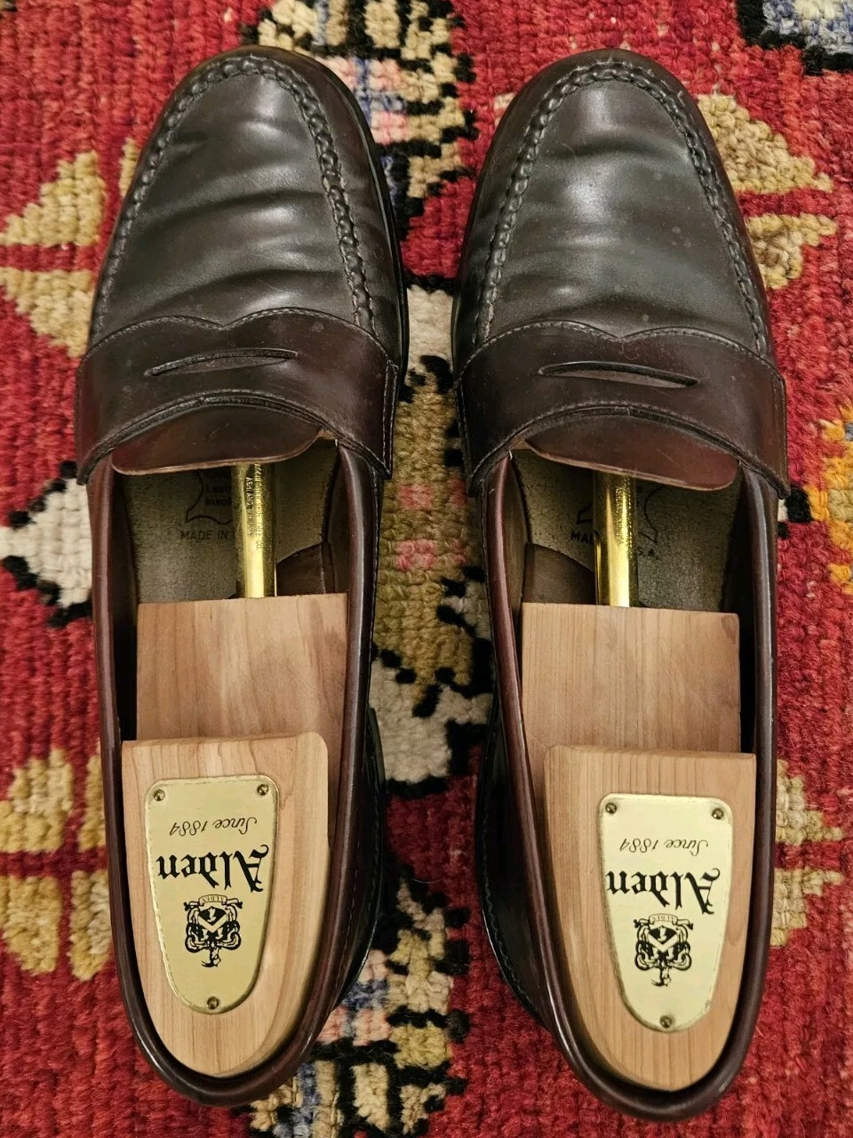 Alden Shell Cordovan Penny Loafer 10B 763 Brooks Brot… - Gem