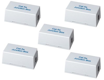 5 Pack x CAT5E CAT 5E Junction Box Type 110 & Punch Down LAN Network ...