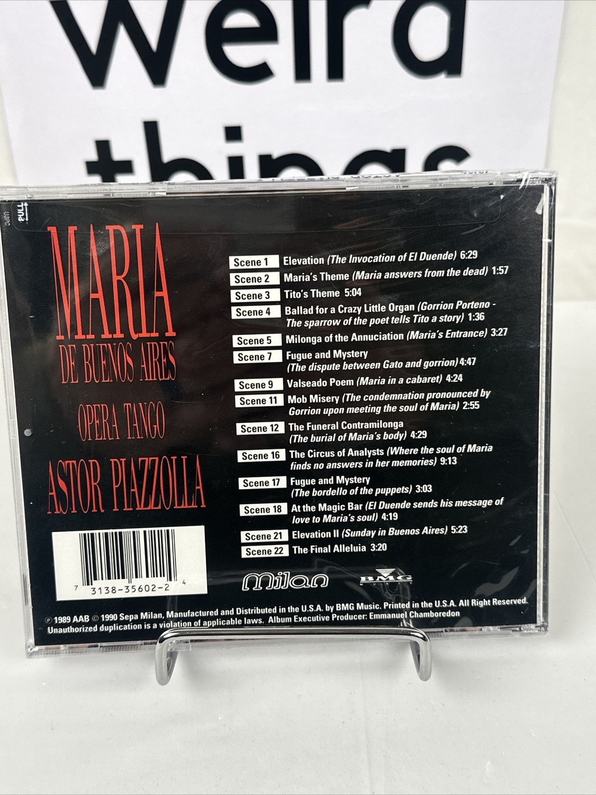 Astor Piazzolla: MARIA de Buenos Aires - Opera/Tango (CD, Jul-1991 ...