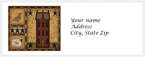 Personalized Address Labels Primitive Country (C 801) | eBay