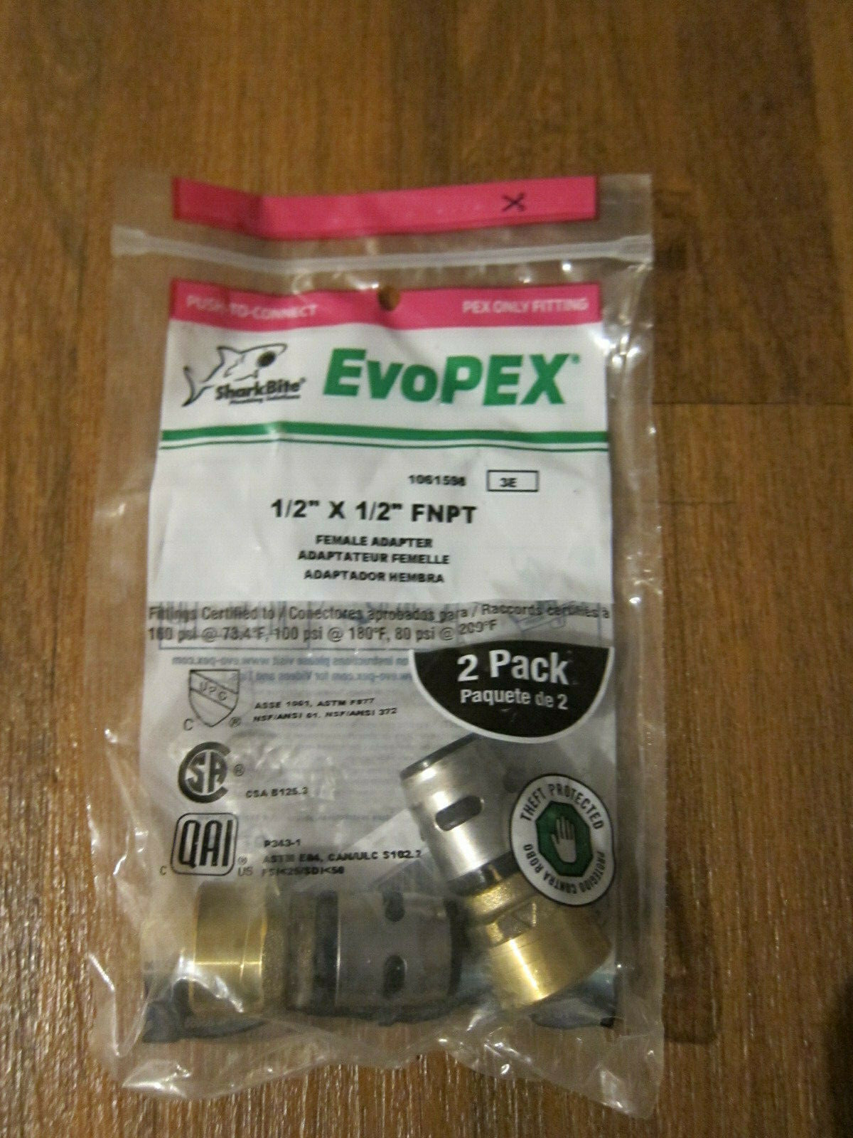 Shark Bite Evopex K072Z2 1/2'' X 1/2'' FNPT Female Adapter qty2 | eBay