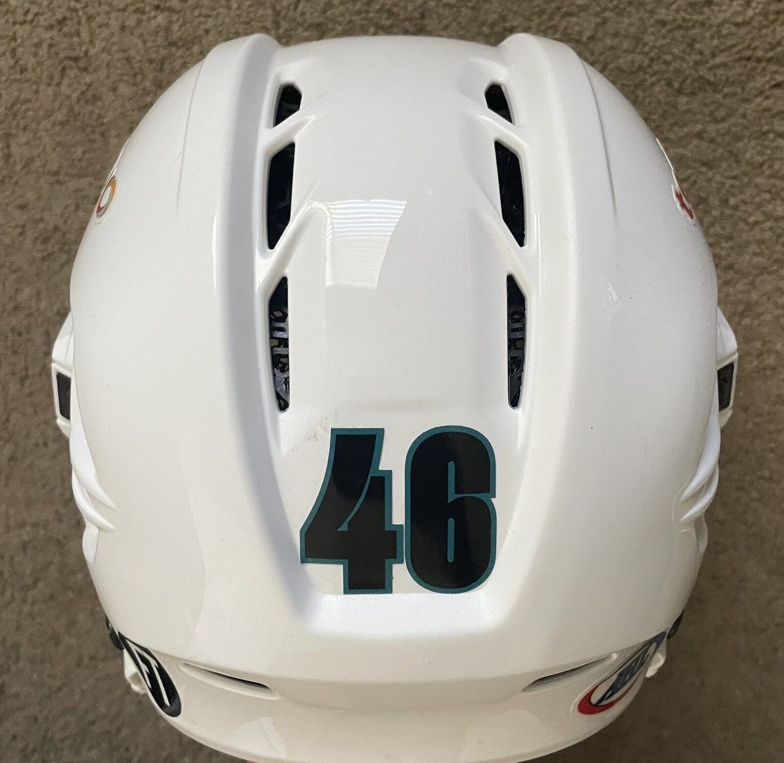 CCM Super Tacks X Hockey Helmet - Pro Stock HTSPTX White Size S Visor ...
