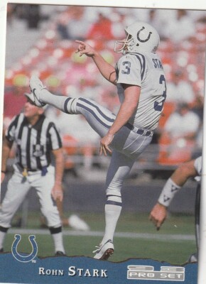 FREE SHIPPING-MINT-1993 Pro Set Rohn Stark #184 PLUS COLTS BONUS CARDS ...