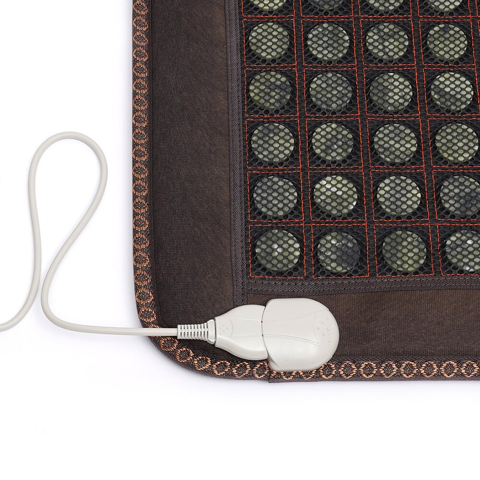 Natural Jade Tourmaline Stone Far-infrared Therapy Mat Electric Heating ...