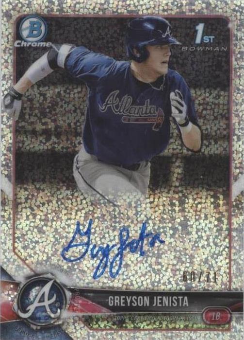 2018 Bowman Draft - Chrome Draft Pick Autographs Greyson Jenista #CDA ...