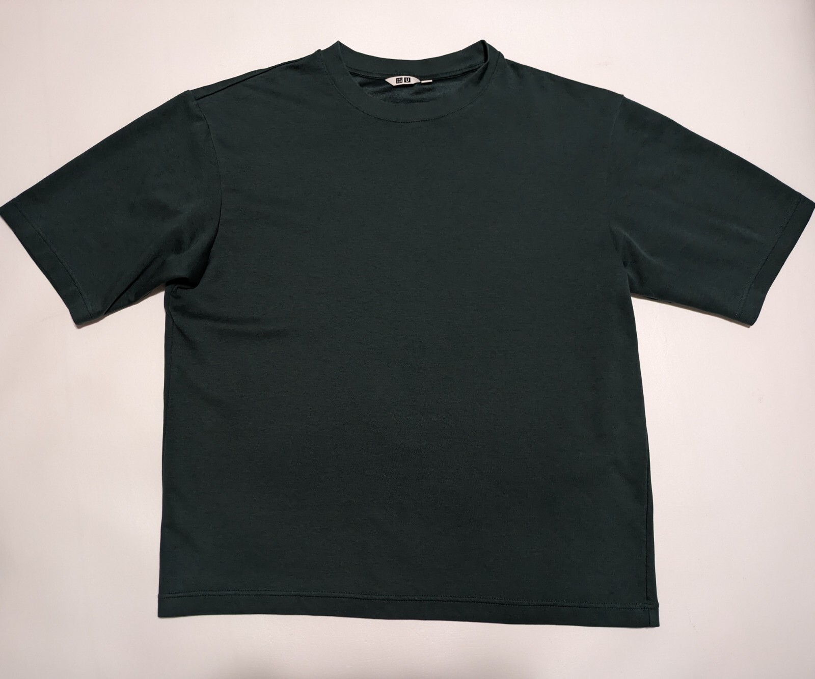Uniqlo U AIRism Tee Mens Size XL Green Short Sleeve Crew T-Shirt