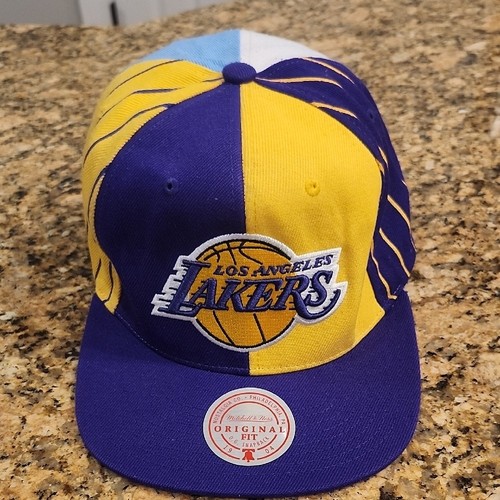 Mitchell & Ness Lakers Yellow and Purple Cap | eBay