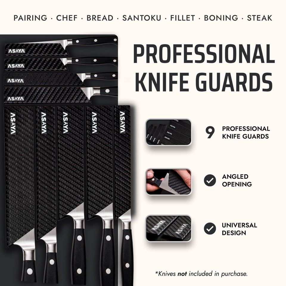Professional Knife Edge Guards -Universal Blade Covers - Extra Strength ...