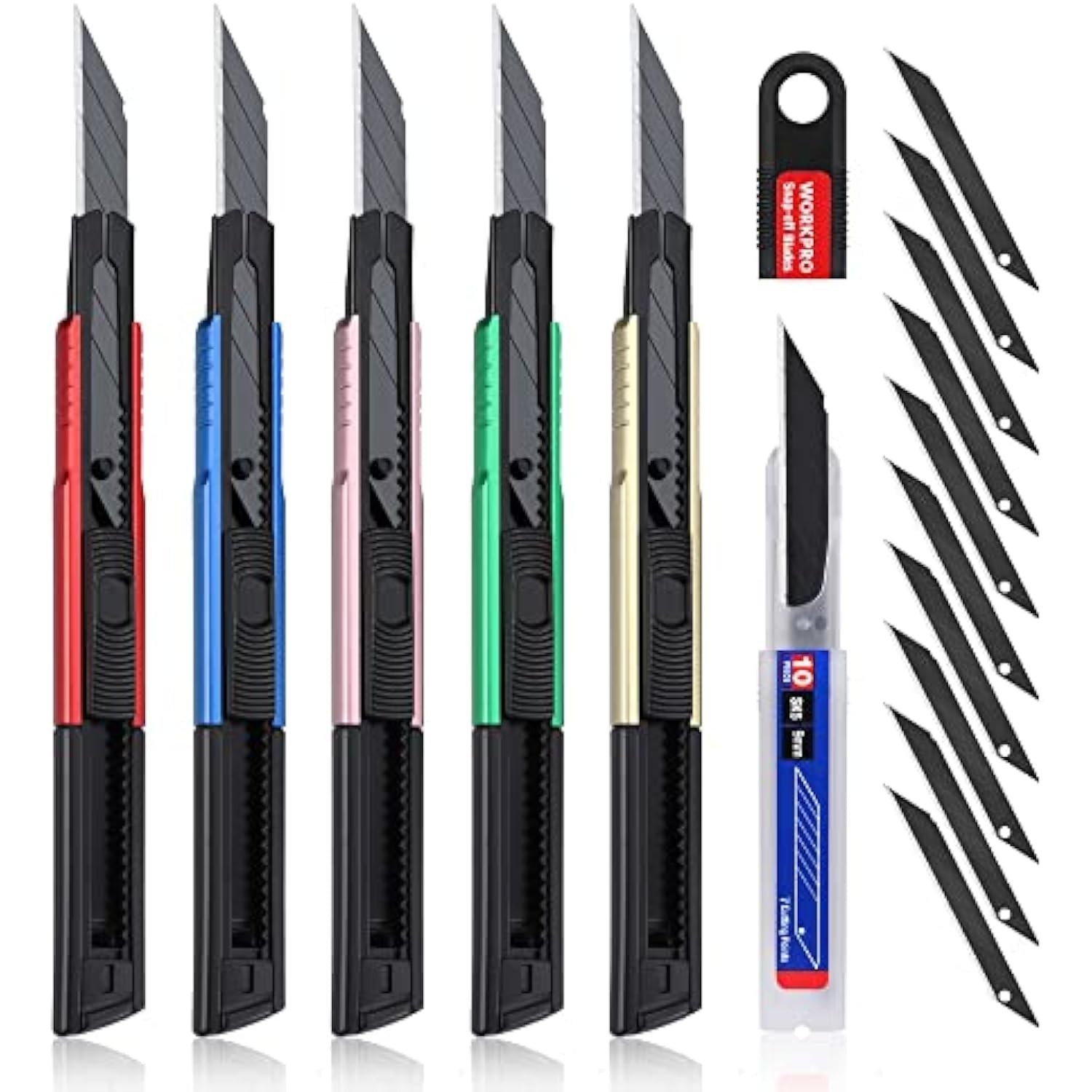 Premium utility knife retractable snap-off blade, heavy duty aluminum ...