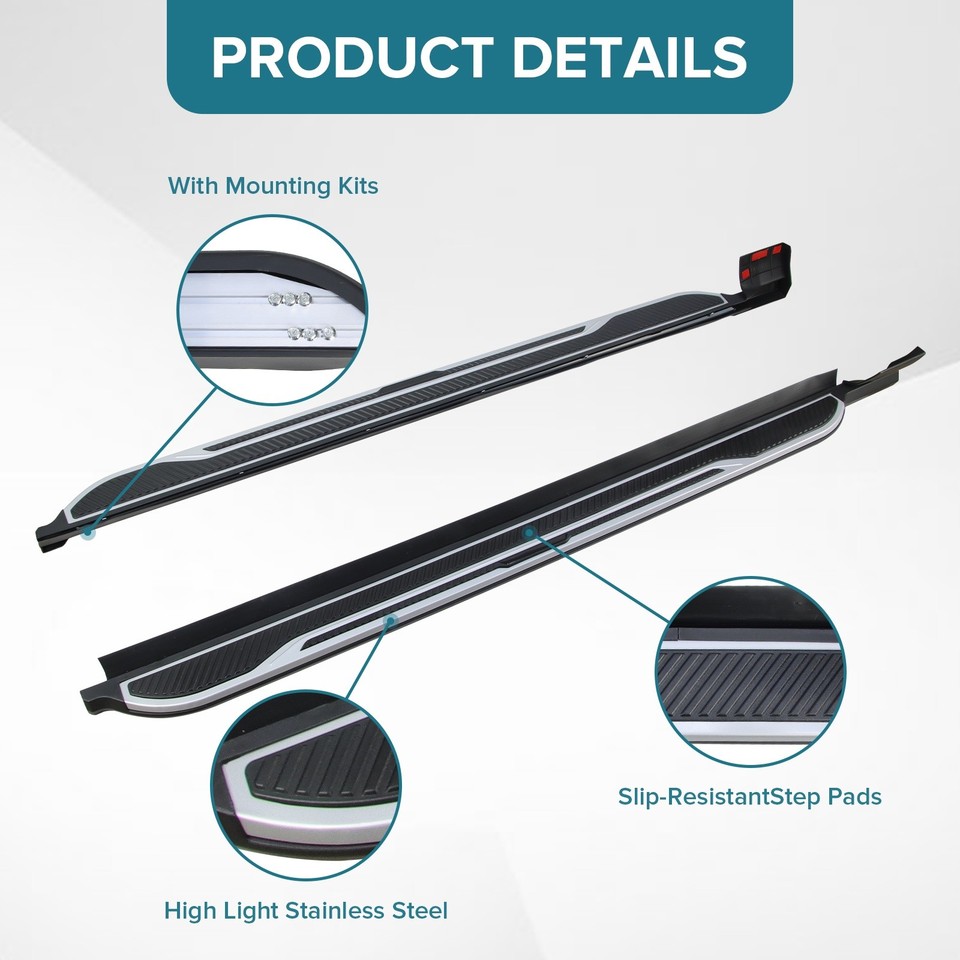 Running Boards For 2020-2025 Ford Explorer Side Step Nerf Bar | eBay